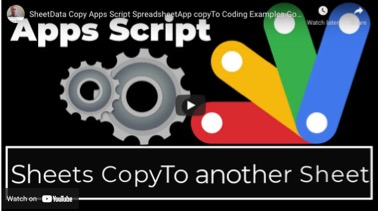 Sheetdata Copy Apps Script Spreadsheetapp Copyto Coding Examples Google