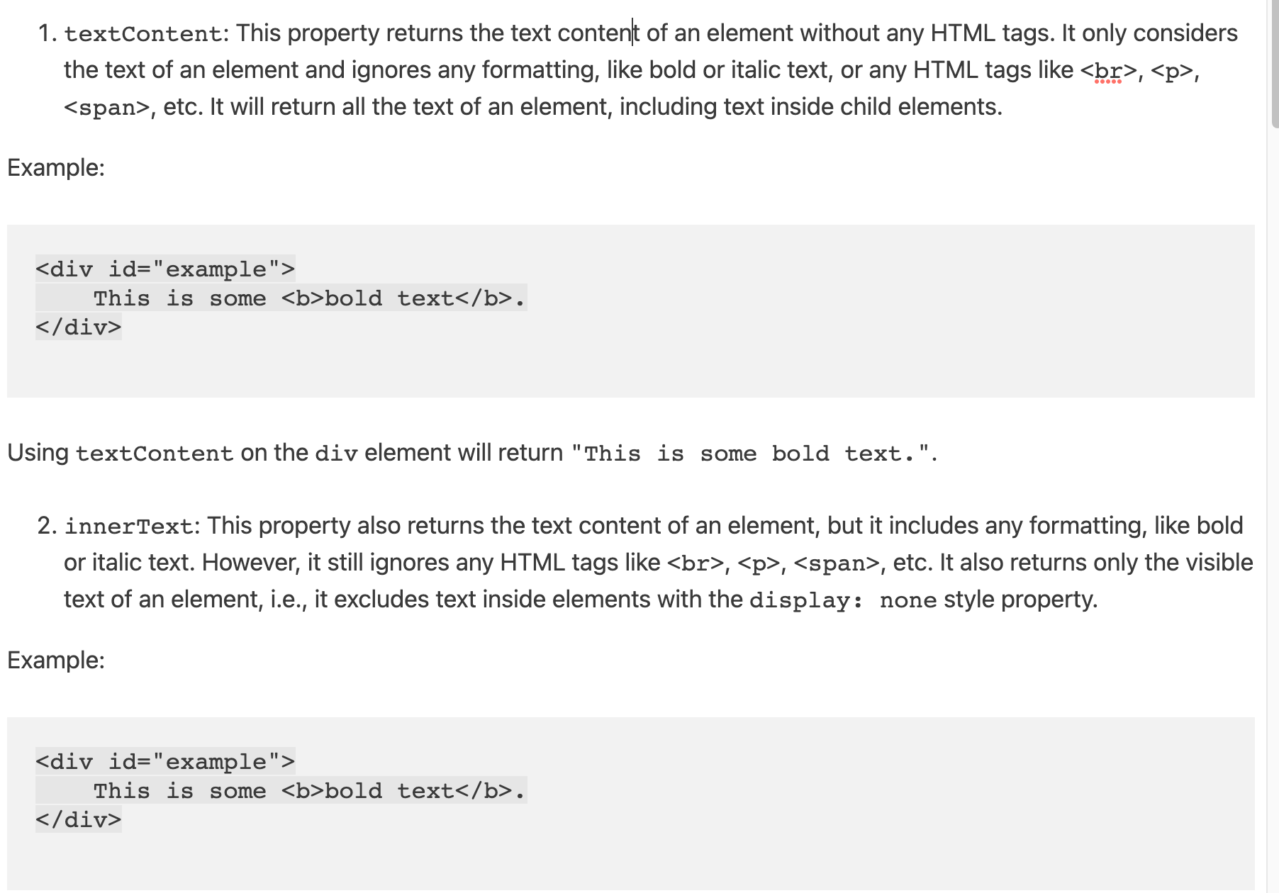 What S The Difference Between Using Textcontent Vs Innertext Vs