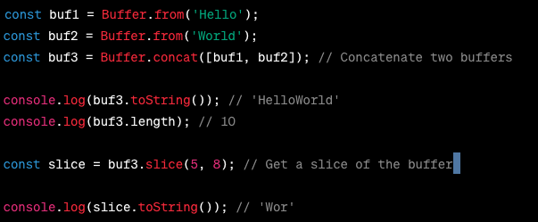 Nodejs Buffer Methods Coding Help Tips Resources Tutorials