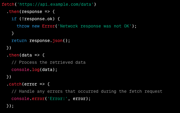 Javascript Fetch Method Coding Help Tips Resources Tutorials